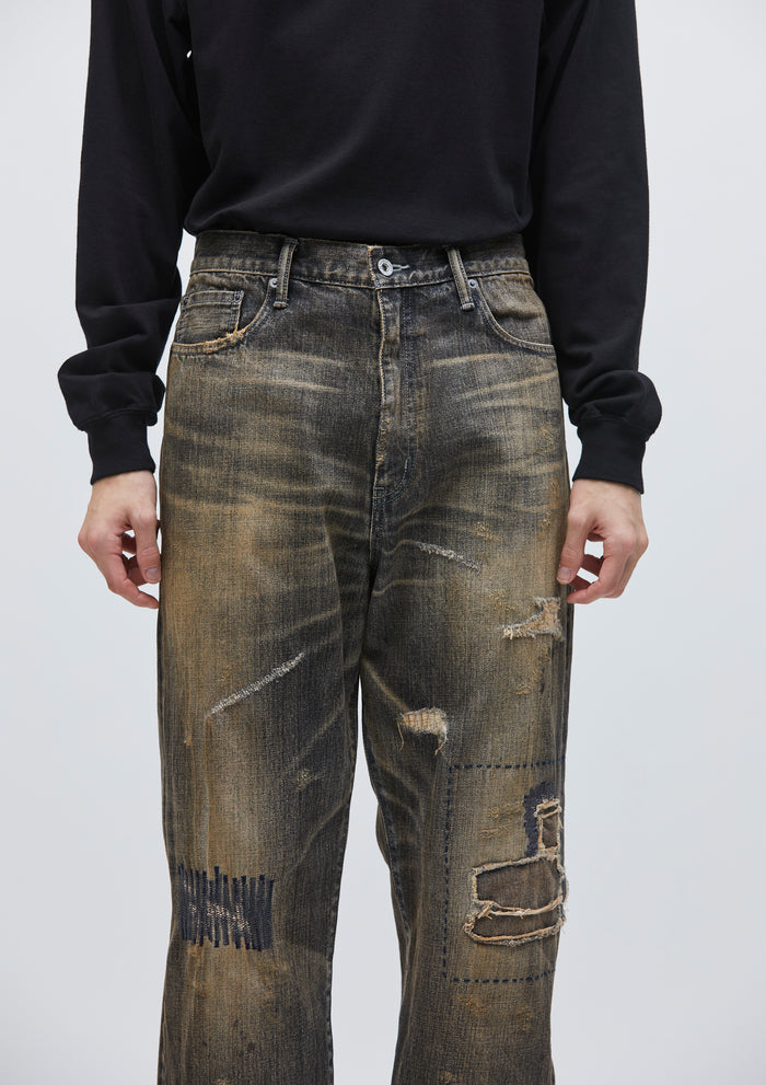 SAVAGE DENIM DP BASIC PANTS